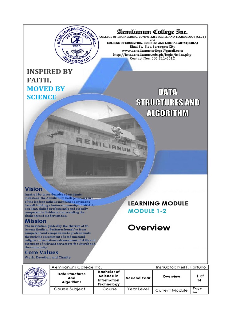 Data Structure and Algorithm (Module1) | Download Free PDF | Algorithms | Computer Programming