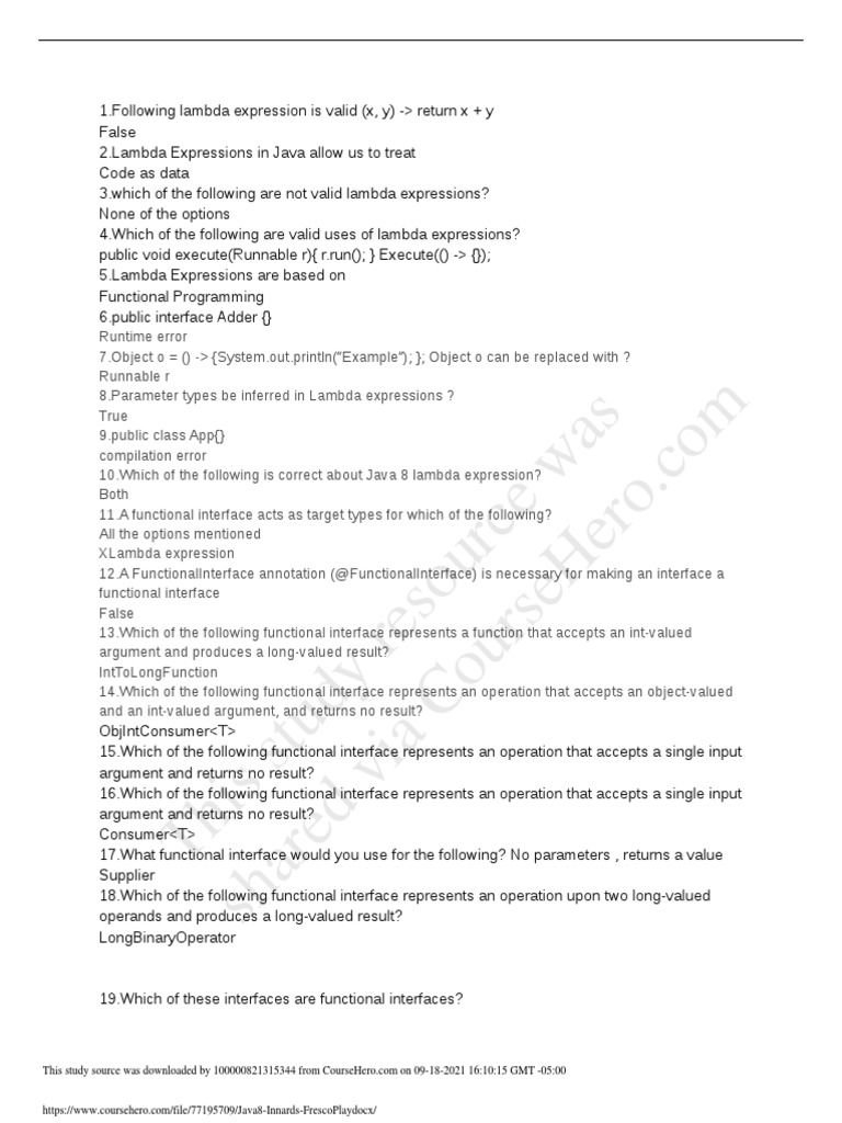 Java8 Innards FrescoPlay | PDF | Anonymous Function | Parameter (Computer Programming)