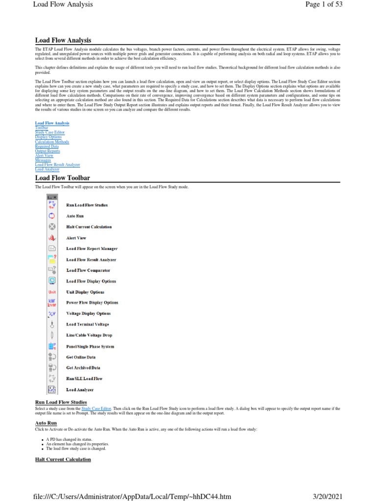 Load Flow Studies | PDF | Transmission Line | Electrical Impedance