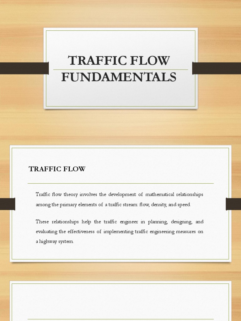 Traffic Flow Fundamentals and Models | PDF | Speed | Traffic