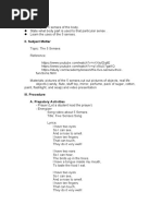 Science Module Grade 1 Lesson 1: Me and My Surrounding A. Parts of The ...