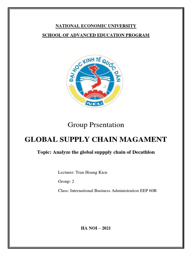 Decathlon - Group 2 - Content | PDF | Supply Chain | Logistics
