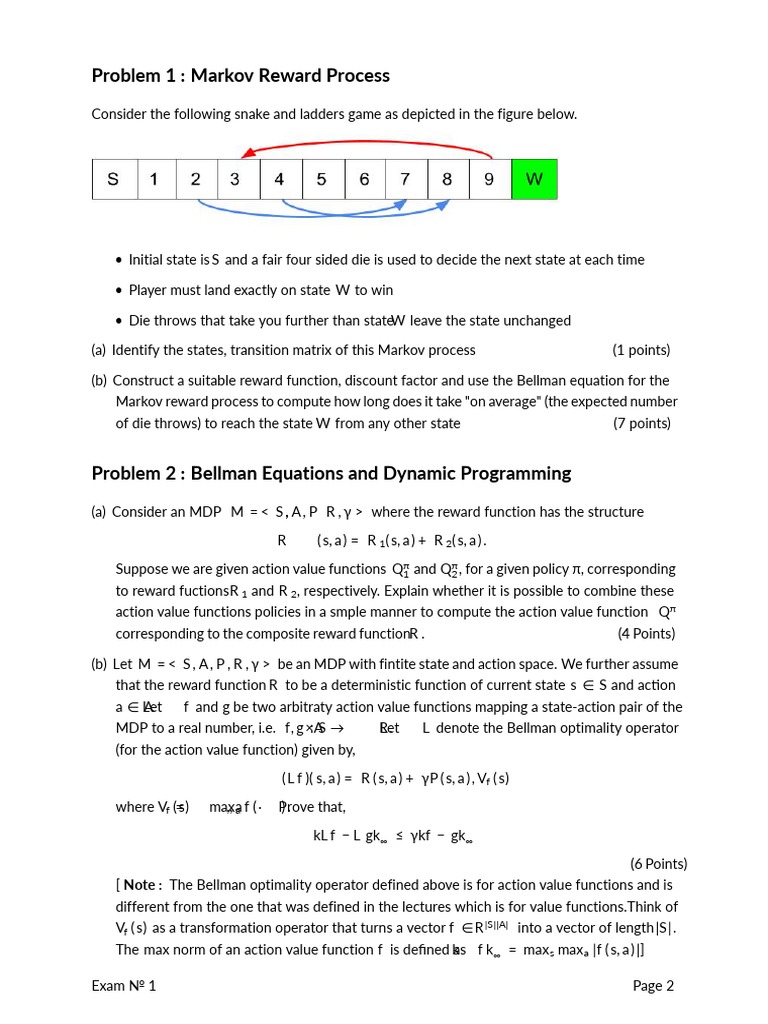 Problem 1: Markov Reward Process | Download Free PDF | Mathematics | Computer Programming