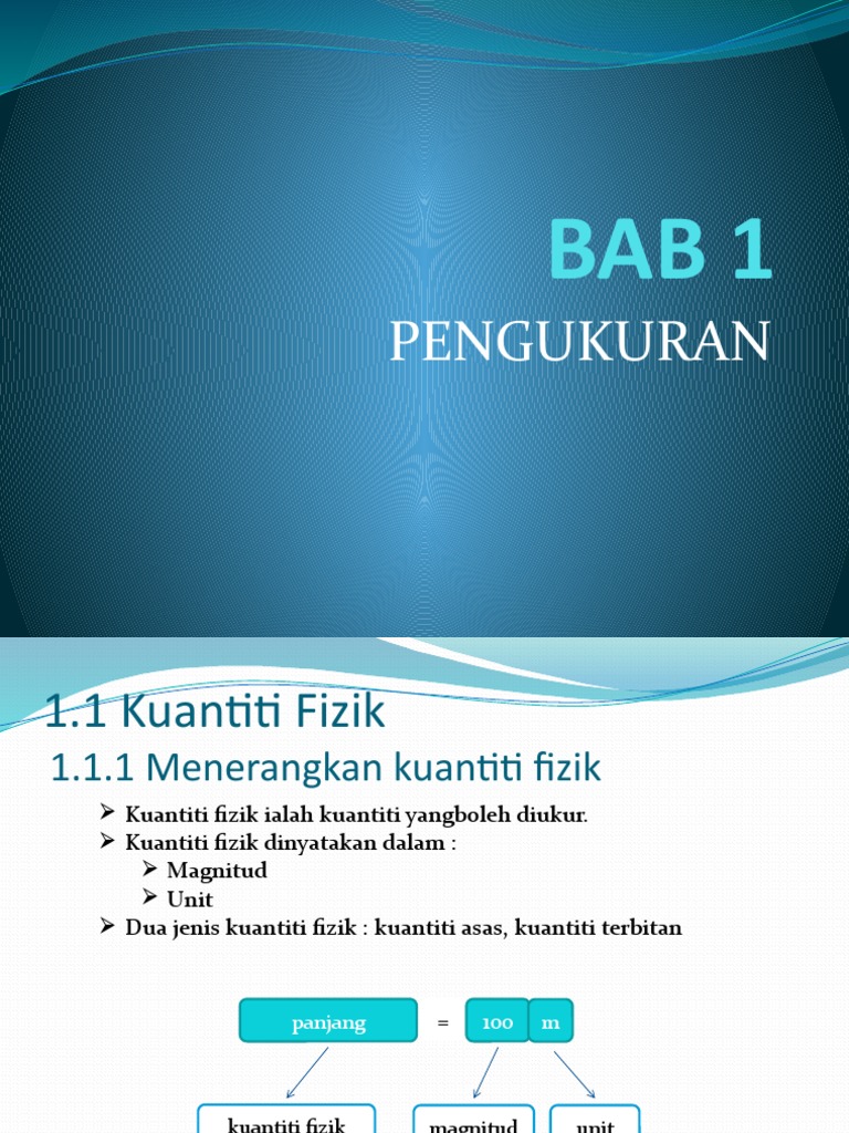 Bab 1 Pengukuran | PDF