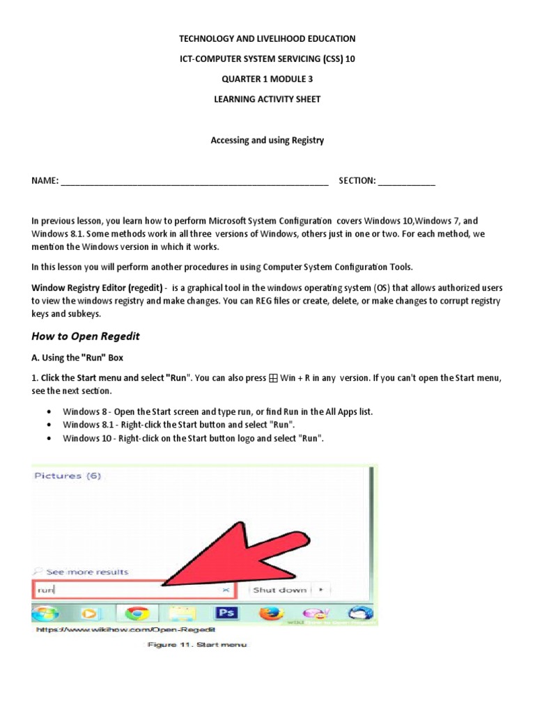 Tle Ict Q1 Module 3 Las | PDF | Windows Registry | Graphical User ... Tle Ict Q1 Module 3 Las | PDF | Windows Registry | Graphical User ...