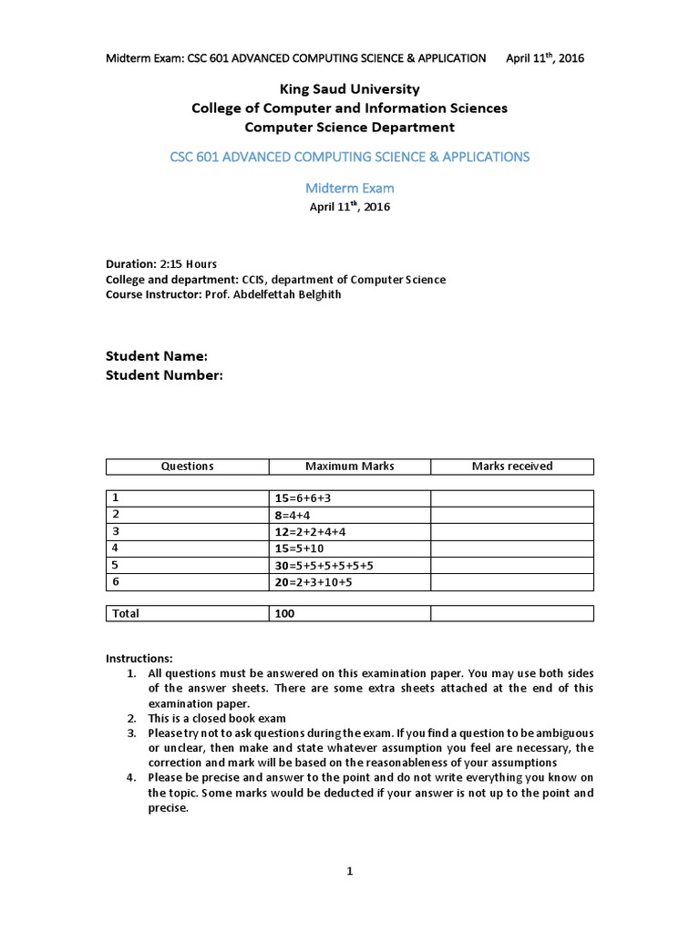 Mid1 2016 | PDF | Regular Expression | Mathematics