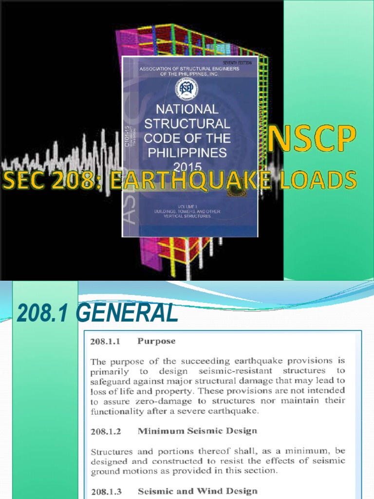 CE435 - Lesson 6 - NSCP Earthquake Design | PDF