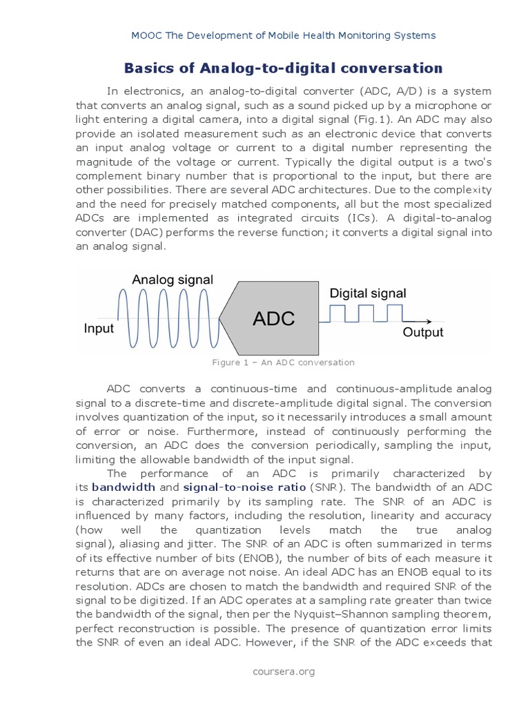 Basics of Analog-To-digital Convertion | Download Free PDF | Analog To ...