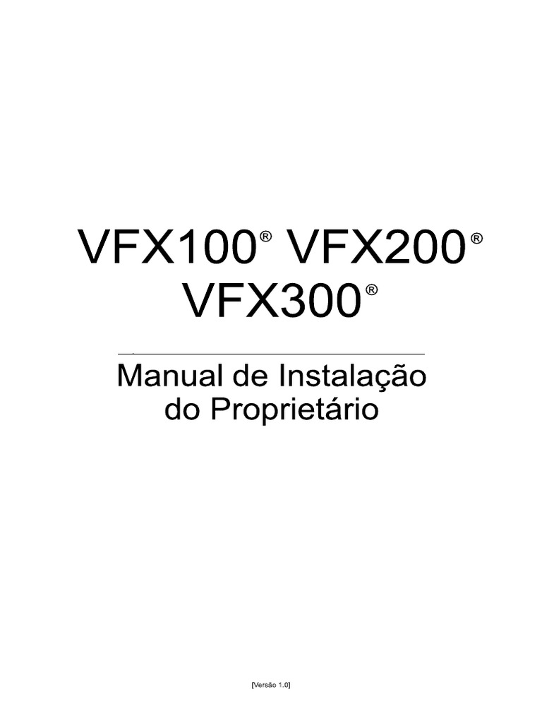 Manual VFX 100-300 - EB9.0 - Versão 1 Visoflex | PDF