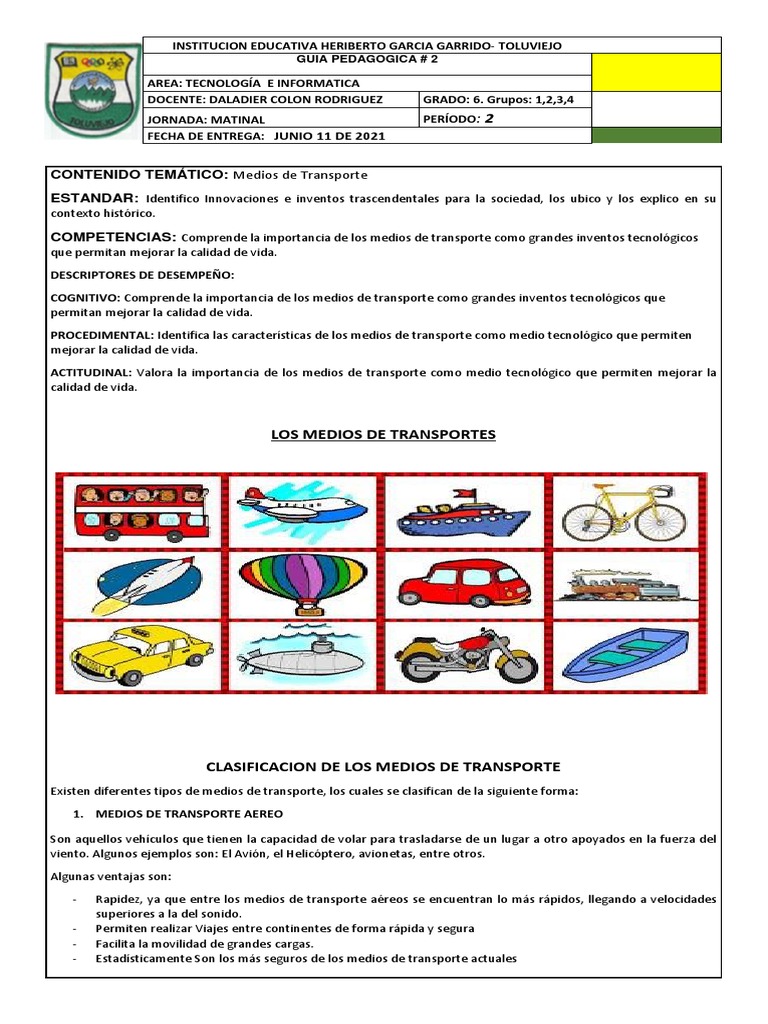 Evolución de los Medios de Transporte | PDF | Transporte | Autobús