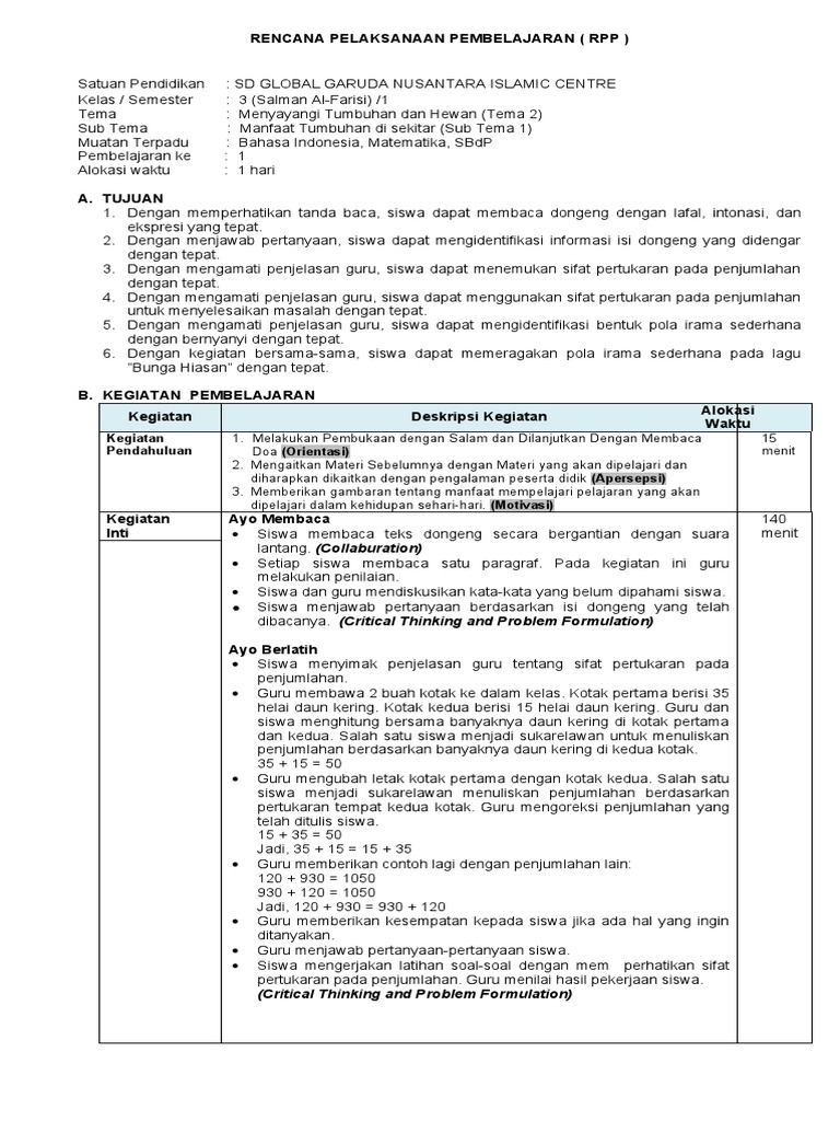 Tema 2 Kelas 3 | PDF