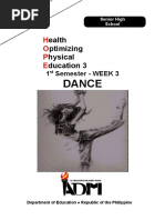 Health Optimizing Physical Education (Hope3) Quarter 3 - Module 1 | PDF | Foot | Dances
