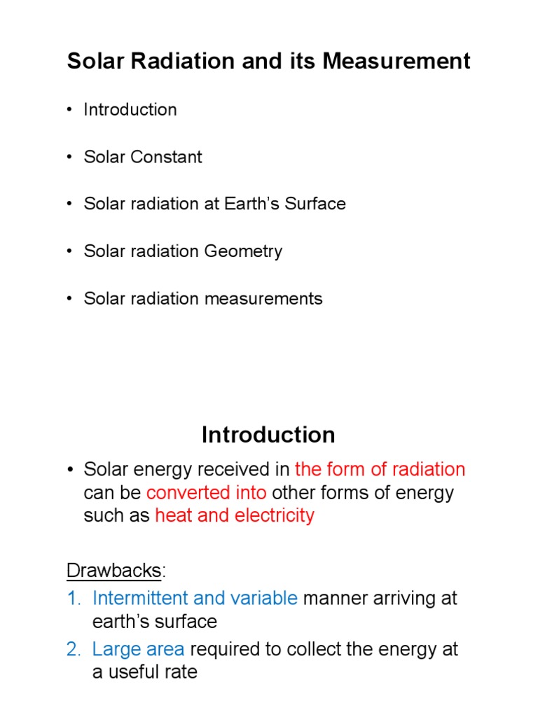 Solar Radiation and Measurements | PDF | Thermocouple | Electromagnetism