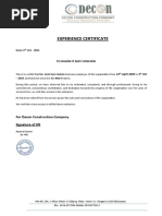 Hotel Waiter Expereince Certificate | PDF