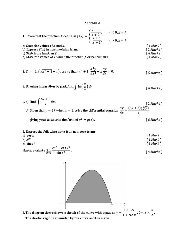 Smk Sam Tet Mathematics T S2 2021 Q Pdf Trigonometric Functions