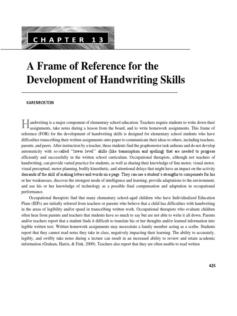 A Frame of Reference For The Writing | PDF | Anatomical Terms Of Motion ...