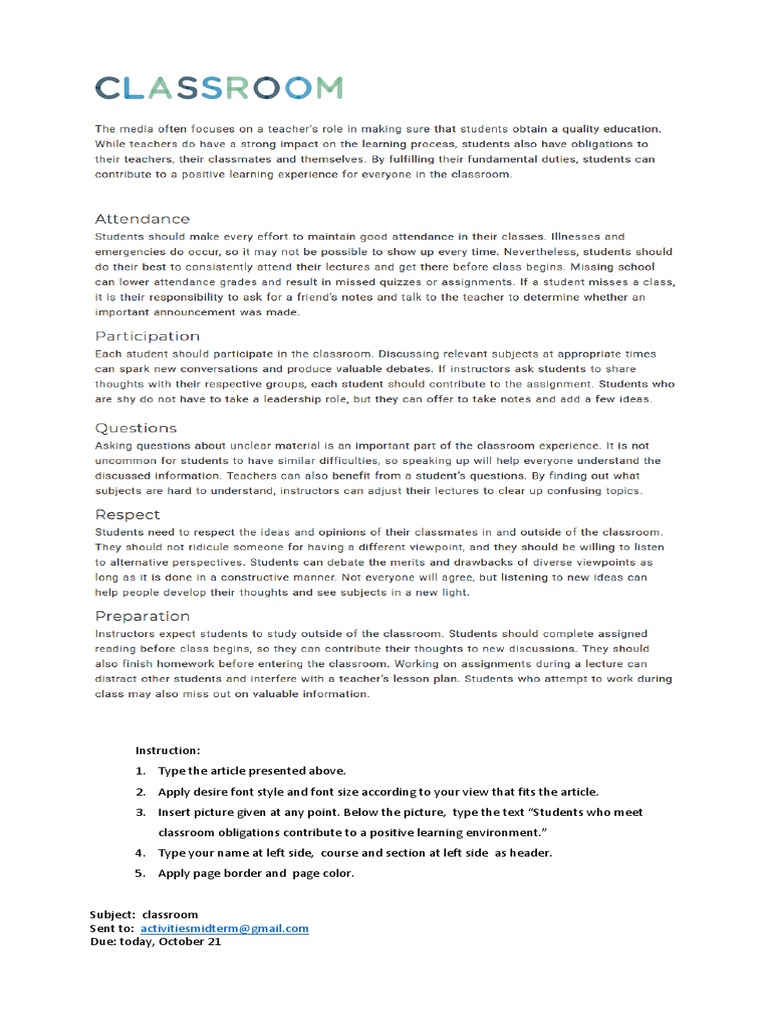 Classroom Article | PDF