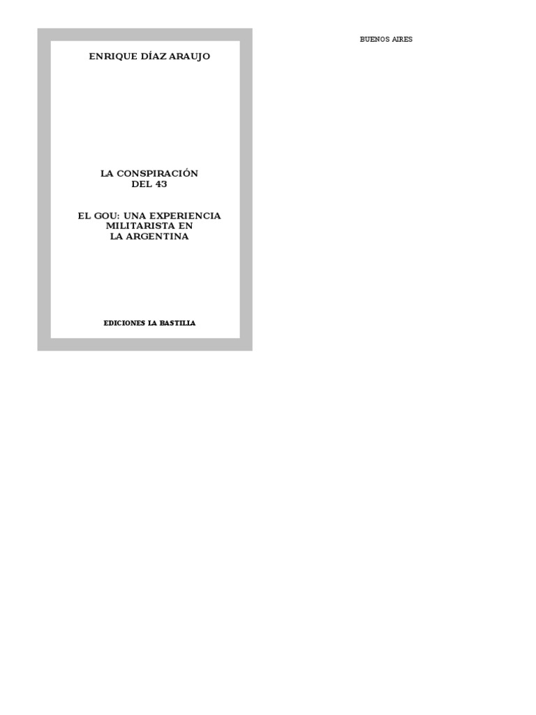 El GOU | PDF | Oficial general | Argentina