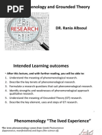 The Theoretical Framework in Phenomenological Research Development and ...