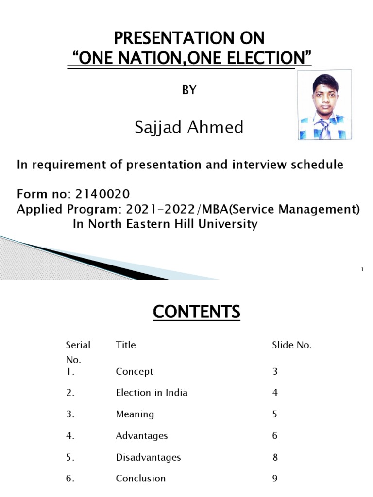 One Nation One Election | PDF | Democracy | Political Ideologies