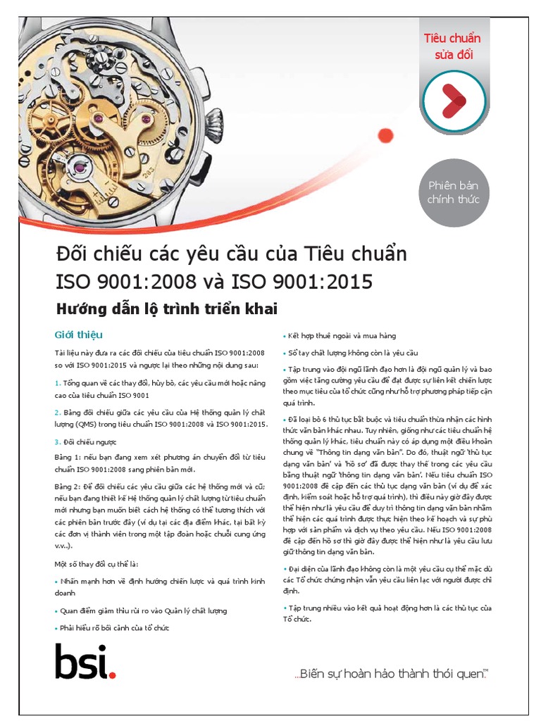 ISO 9001 Mapping Guide VN - Nov 2015 | PDF