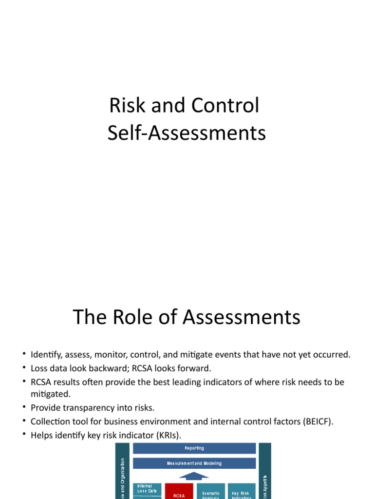 Risk and Control Self-Assessment Overview | PDF | Risk | Operational Risk