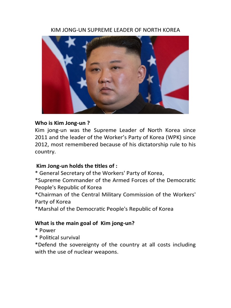 Kim Jong-Un | PDF | Kim Jong Un | World Politics