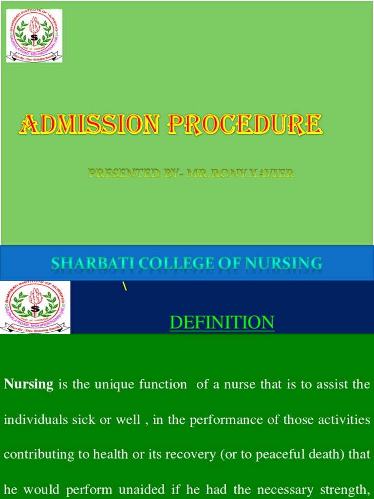 Admission Procedure | PDF | Patient | Hospital
