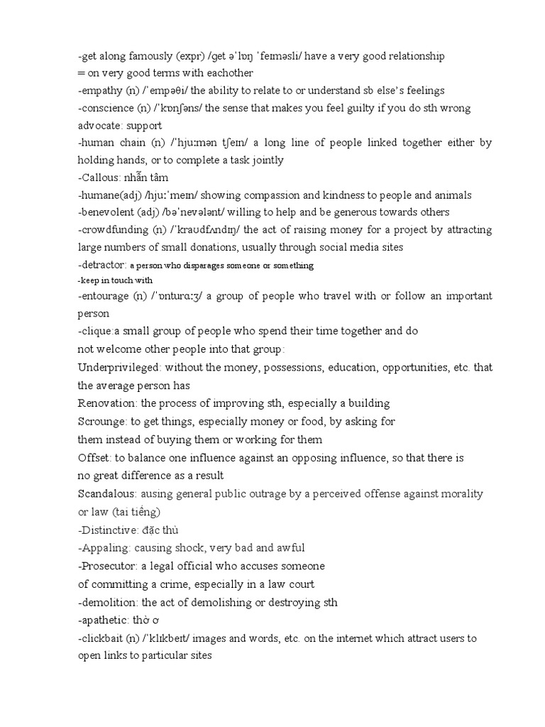 New Words Progress Test 2 Close Up C2 | PDF