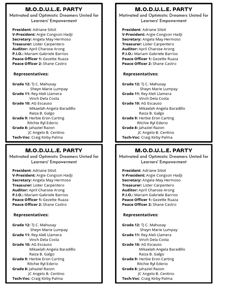 Flyers Module Party | PDF