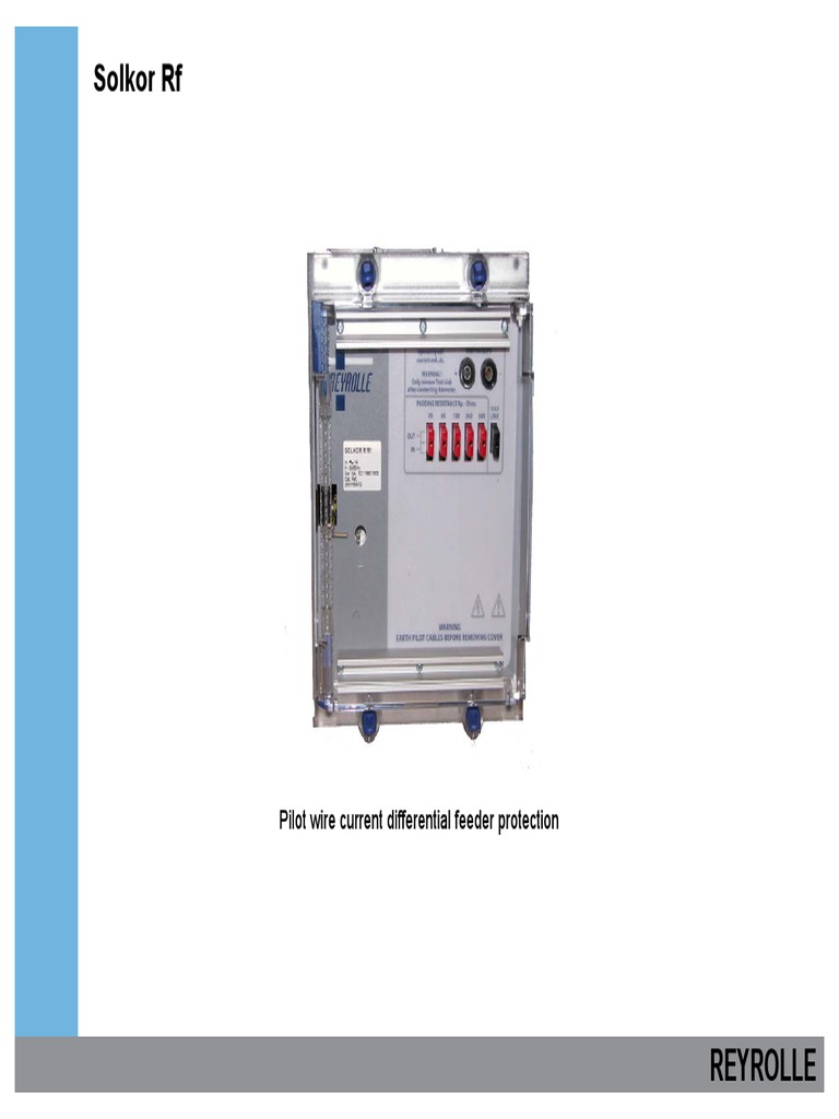 Solkor RF: Reyrolle | PDF | Transformer | Inductor