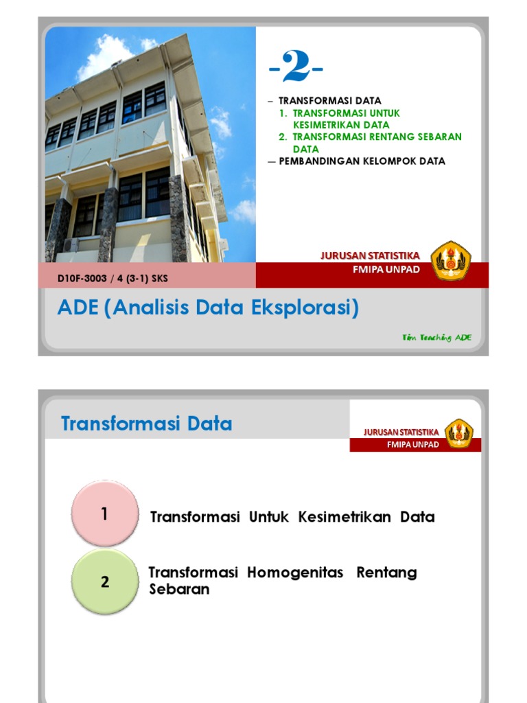 ADE (Analisis Data Eksplorasi) | PDF