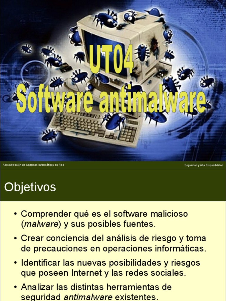 UT04 - Software Antimalware | PDF | Malware | La seguridad informática