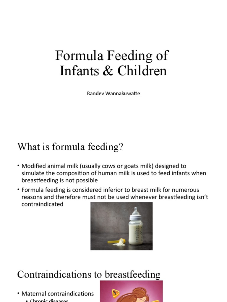 Formula Feeding of Infants and Children | PDF