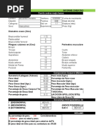 Hoja de Mediciones Antropometricas | PDF | Sistema musculoesquelético | Extremidades (anatomía)