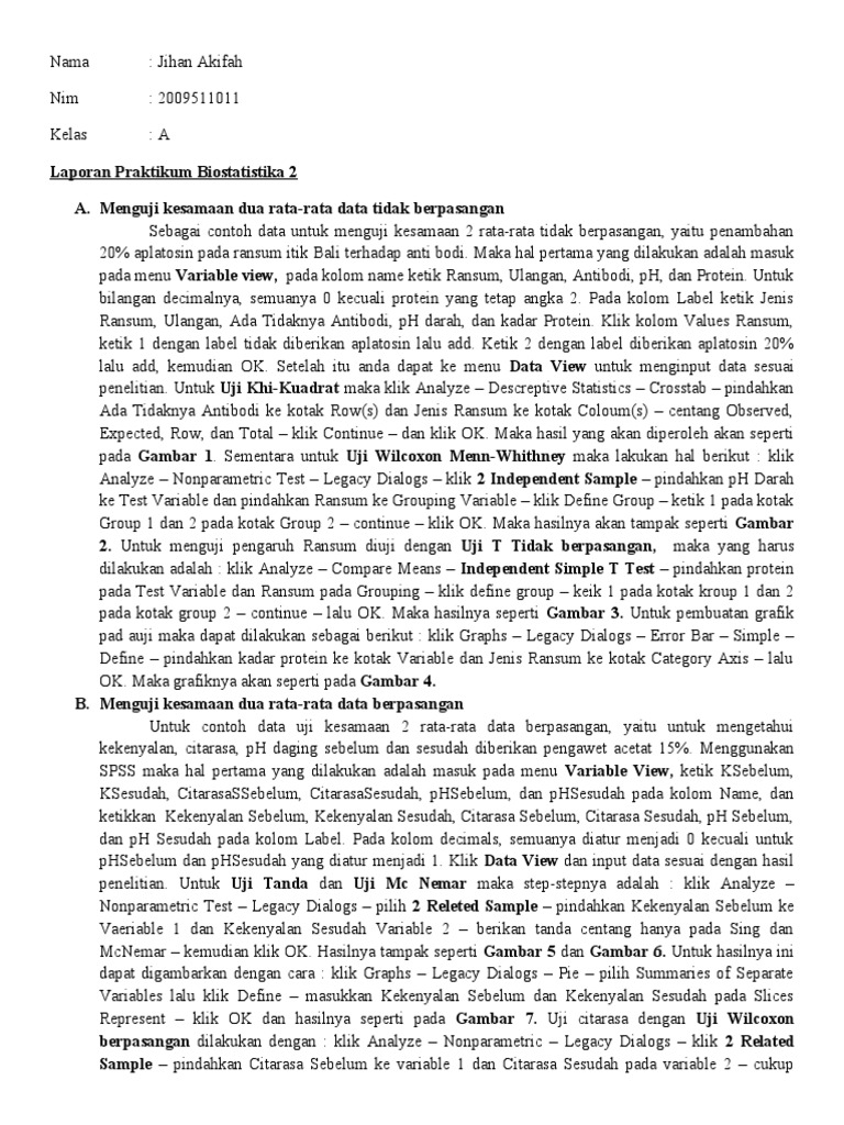 Laprak 2 Biostat | PDF | Metode & Bahan Ajar | Sains & Matematika