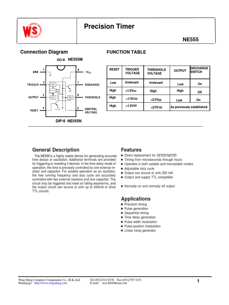 Precision Timer: Connection Diagram | PDF | Electronic Engineering ...
