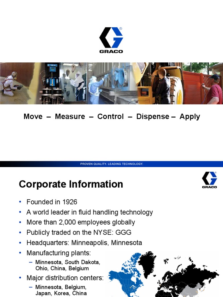 Graco Corporate Overview Aug 2011 | PDF | Sales | Business Economics