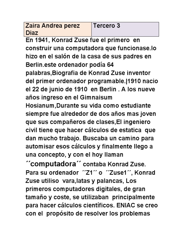 Quien Invento El Computador | PDF