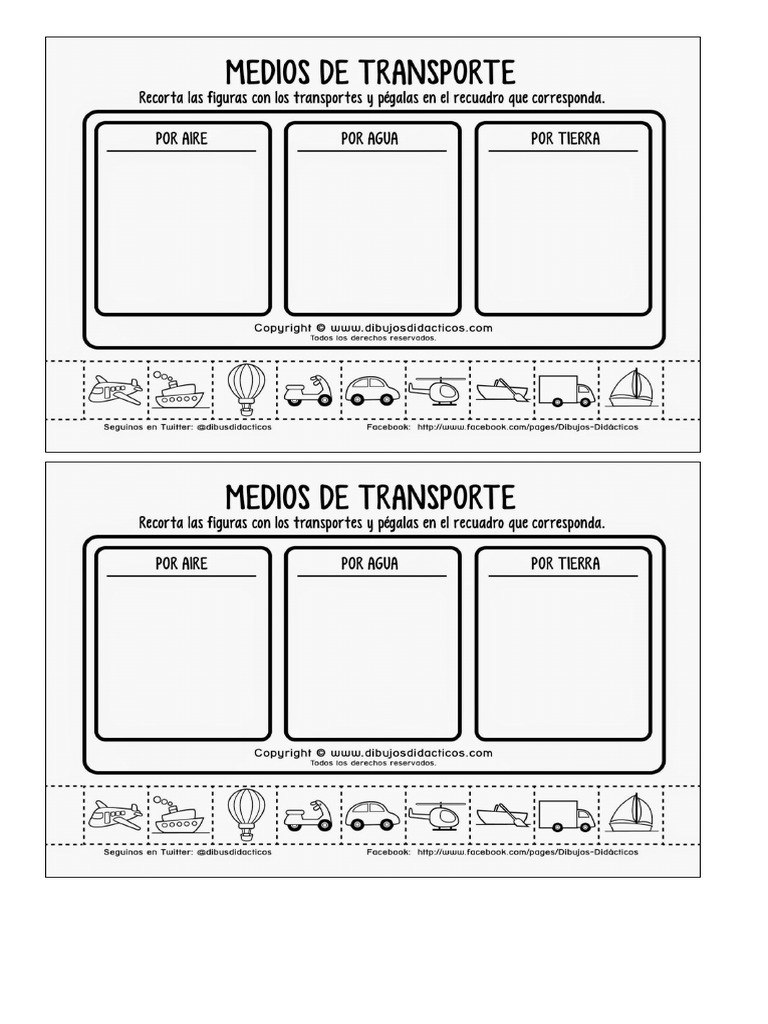 Actividad Medios de Transporte | PDF