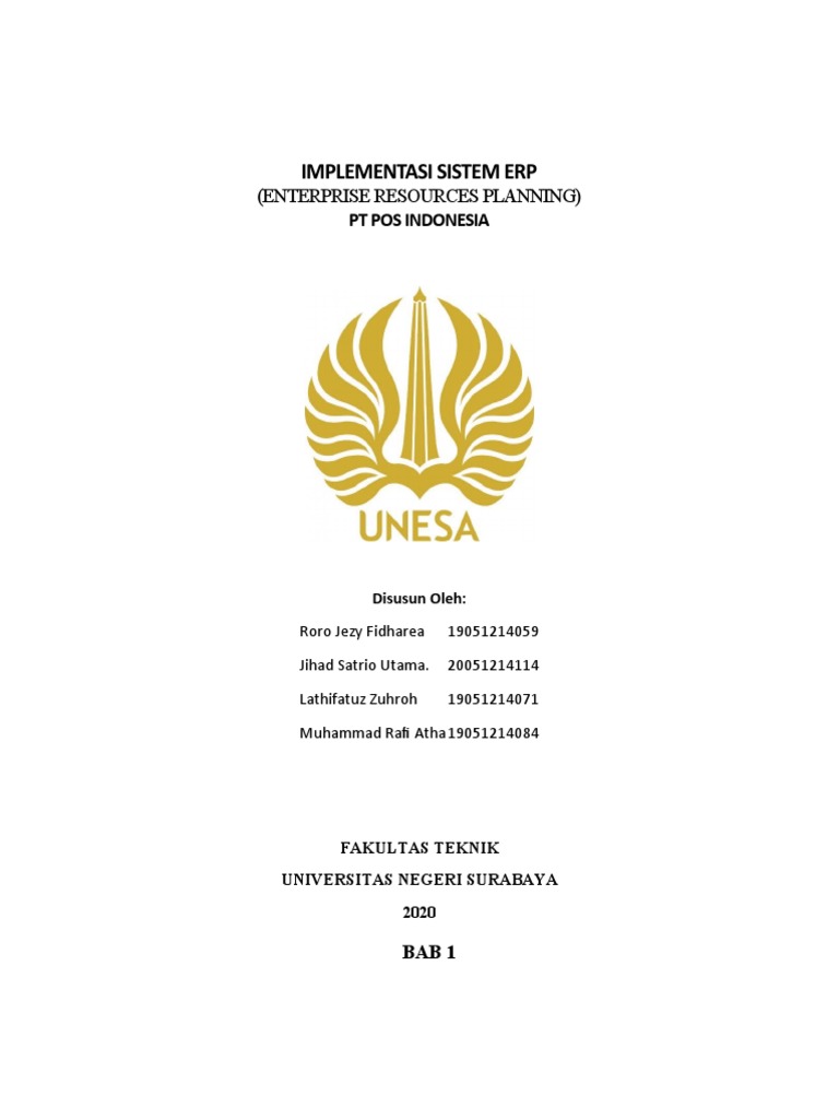 IMPLEMENTASI SISTEM ERP PT Pos Indonesia | PDF