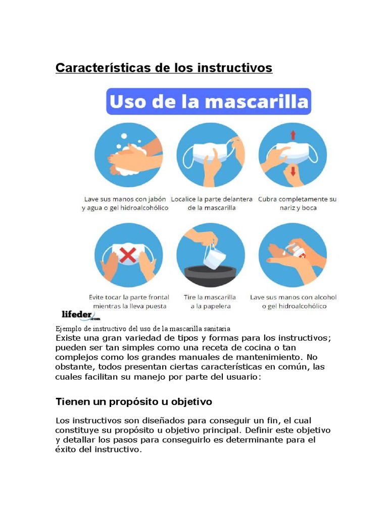 Características de Los Instructivos | PDF