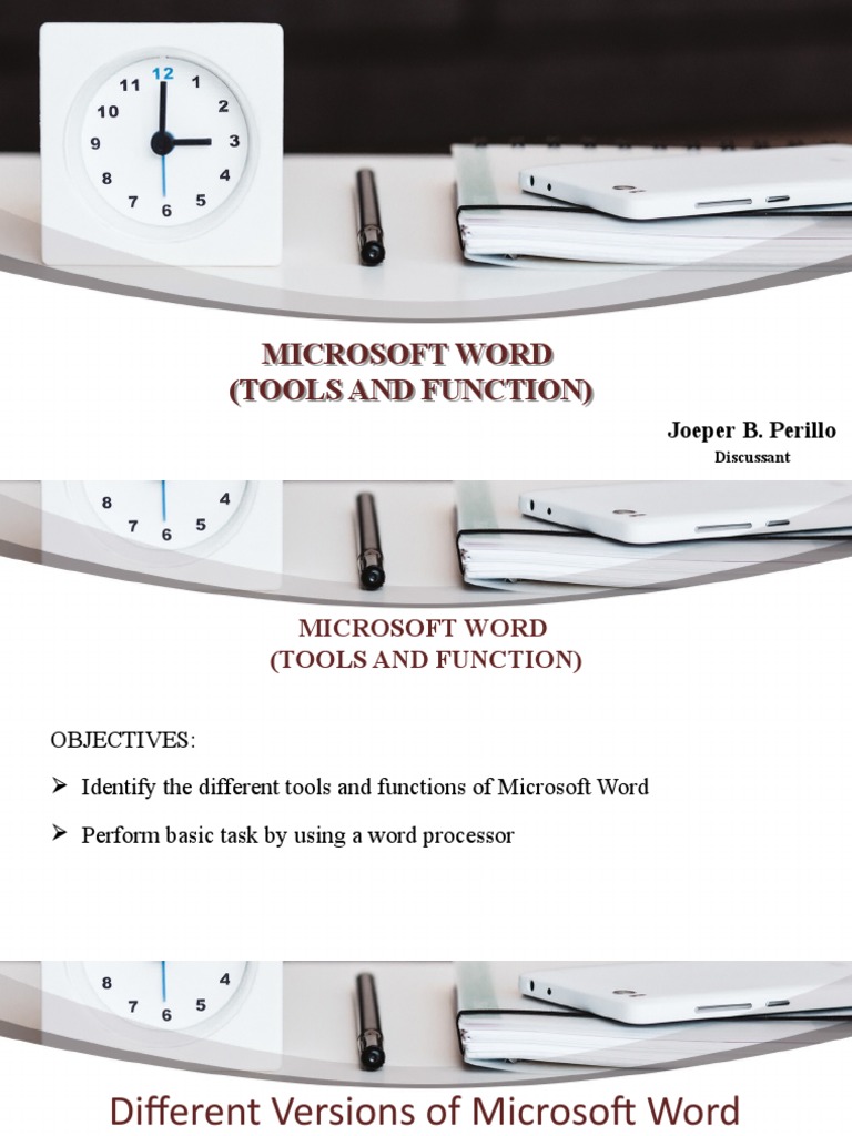 Microsoft Word Tools and Functions Guide | PDF | Microsoft Word | Software