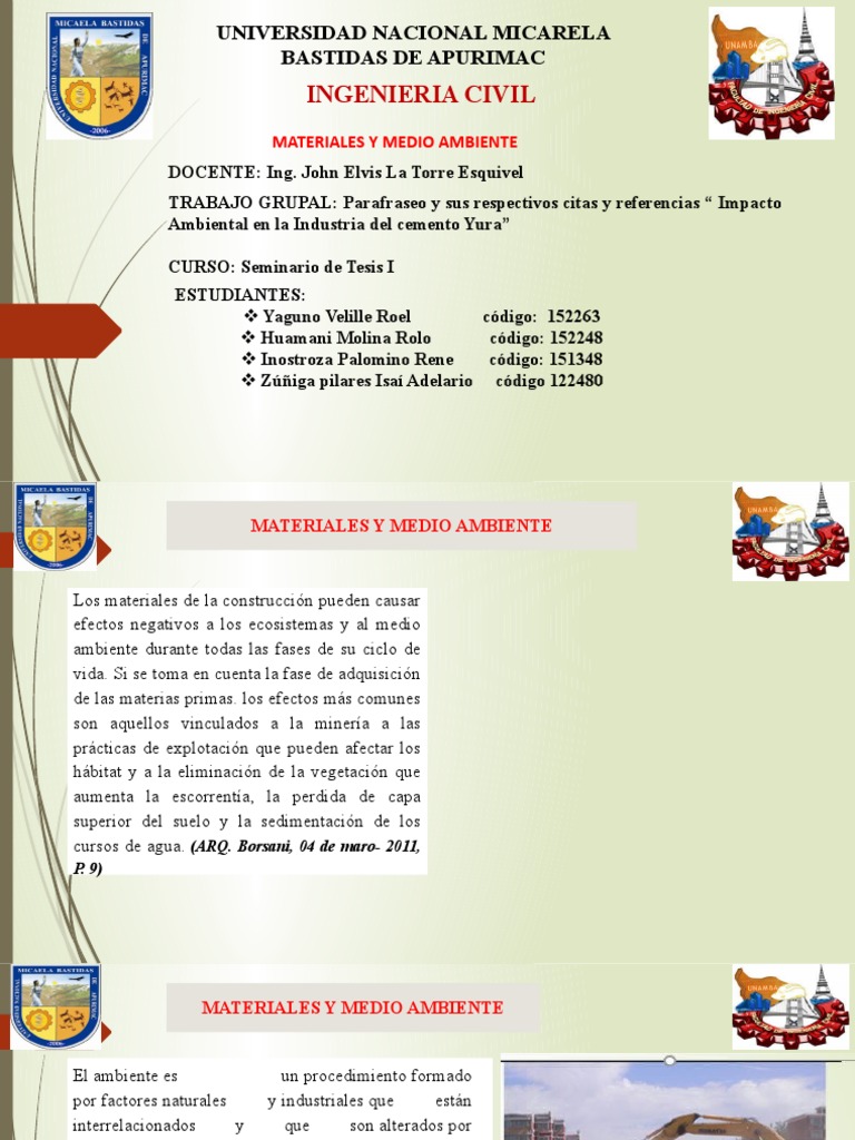 1ro Trabajo Grupal Tesis I (Original) | PDF | Contaminación | Residuos