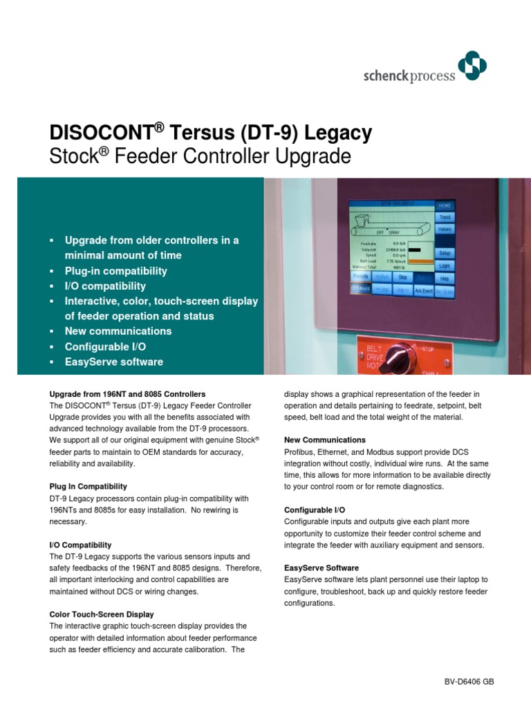 Disocont Tersus (DT-9) Legacy: Stock Feeder Controller Upgrade | PDF ...