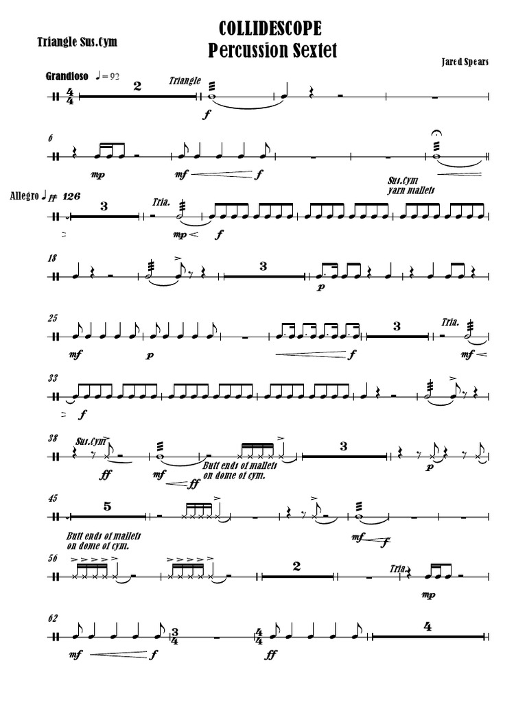 Collidescope Triangle | PDF | Rhythm And Meter | Drumming