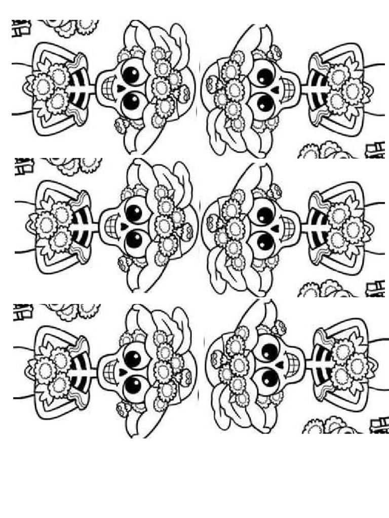 Moldes de Catrina Trabajo Manual | PDF