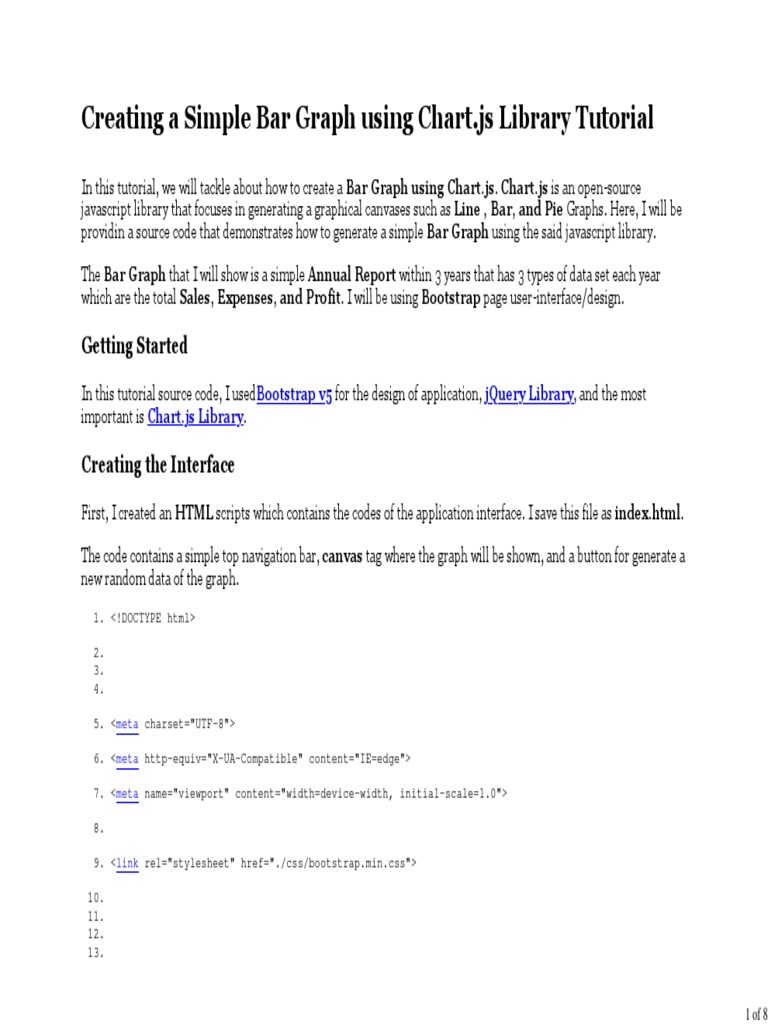 Creating Dynamic Bar Graphs with Randomized Data Using the Chart.js ...