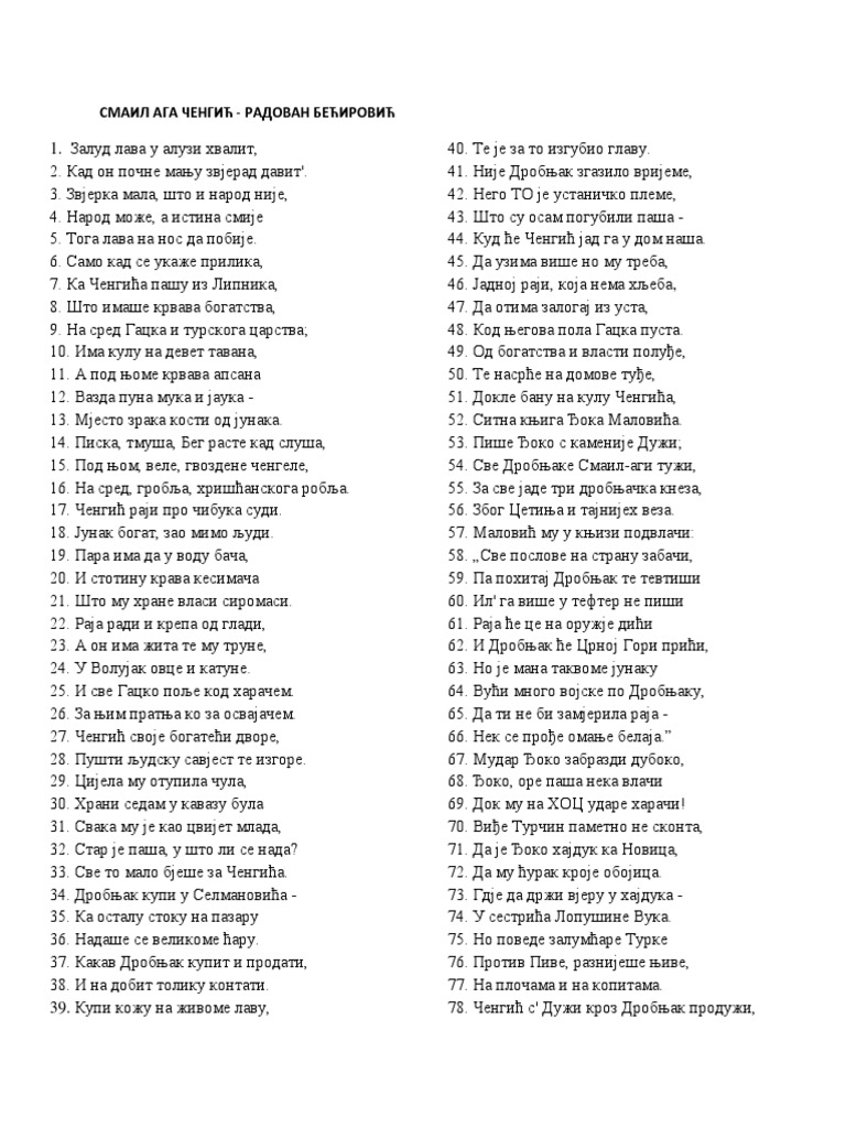 Smail Aga Cengic | PDF