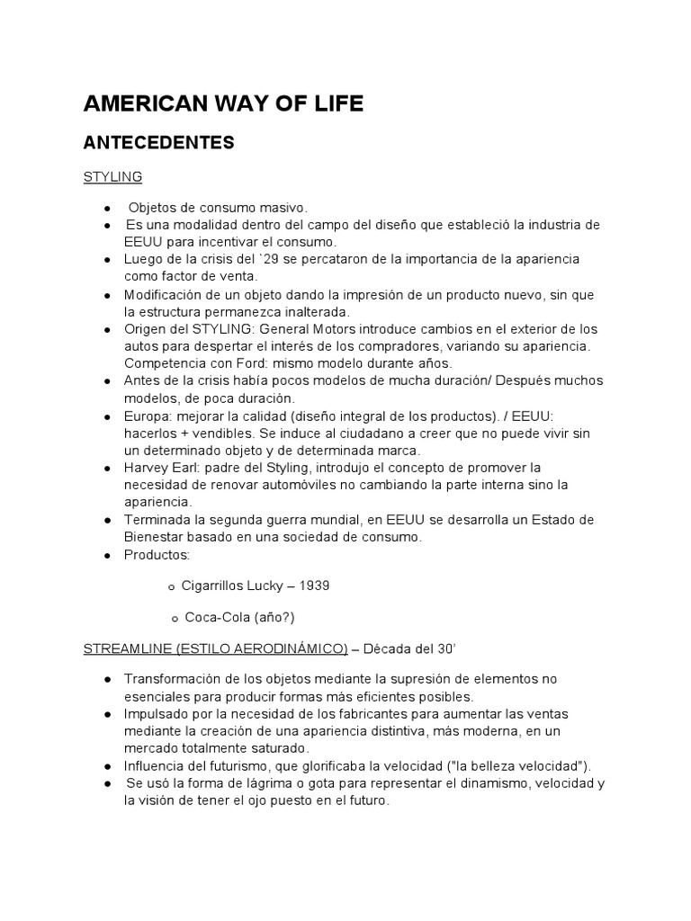 American Way of Life | PDF | Diseño